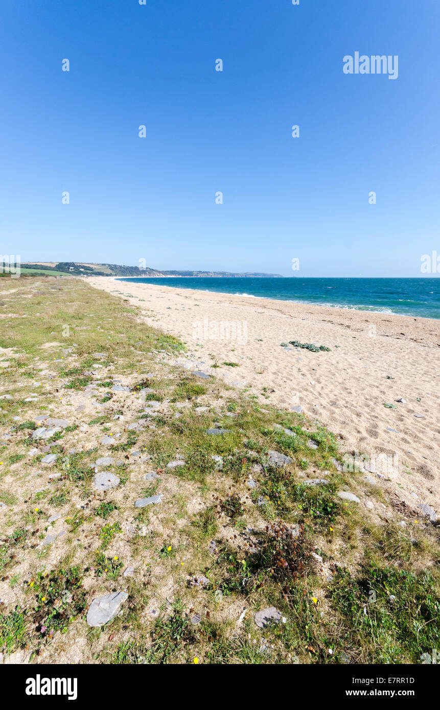 Slapton Sands and Torcross Beach in the South Hams, Devon Stock Photo ...