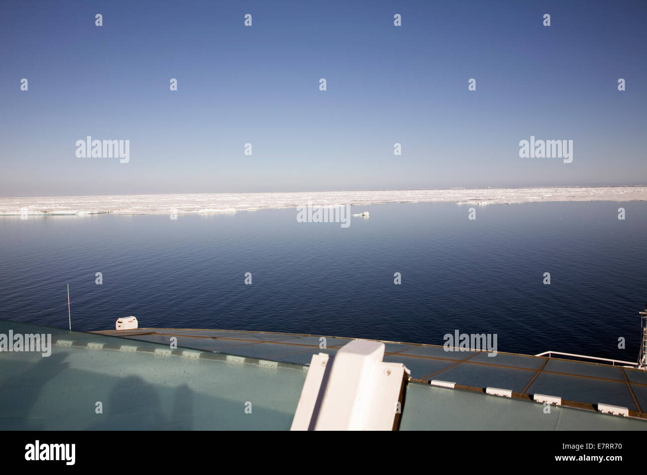 MS FRAM in the narrow Smith Sound, between Greenland and Canada's ...