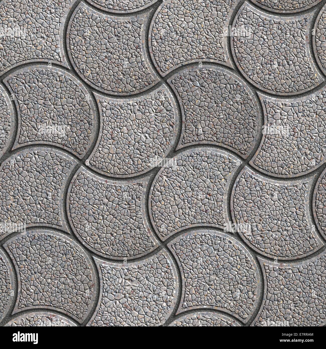 Gray Paving Stone in Wavy Form Stock Photo - Alamy