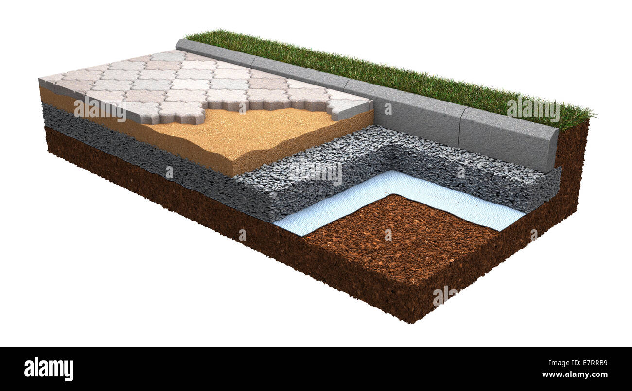 Paving sand Cut Out Stock Images & Pictures - Alamy