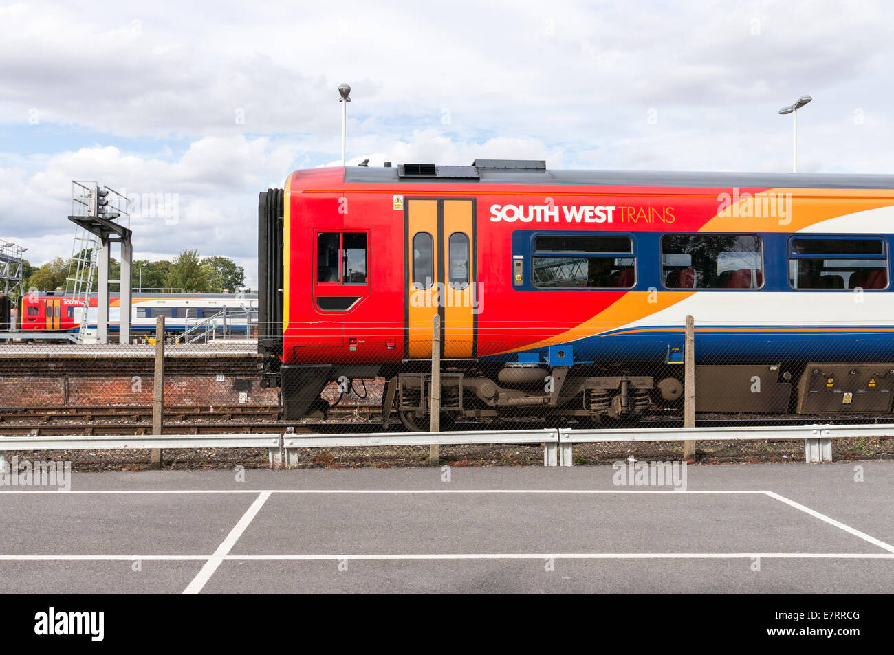 South West Trains diesel locomotive Stock Photo - Alamy