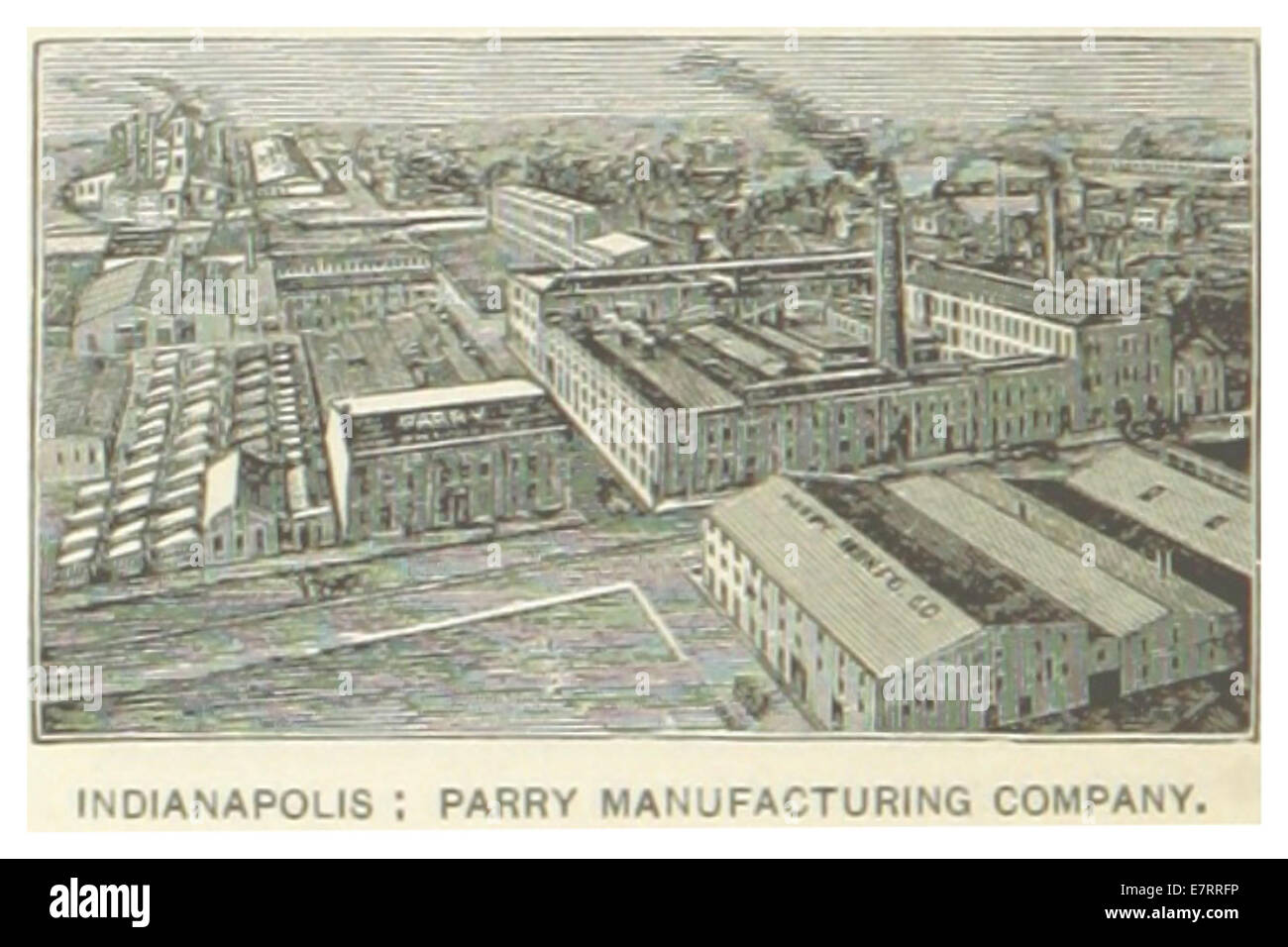 US-IN(1891) p246 INDIANAPOLIS, PARRY MANUFACTURING COMPANY Stock Photo ...