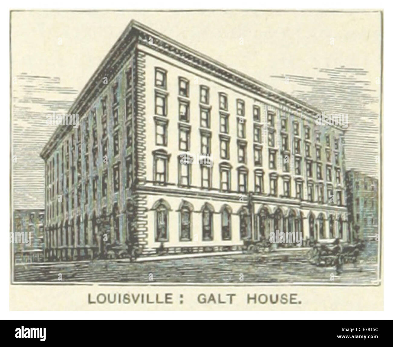 US-KY(1891) p288 LOUISVILLE, GALT HOUSE Stock Photo - Alamy