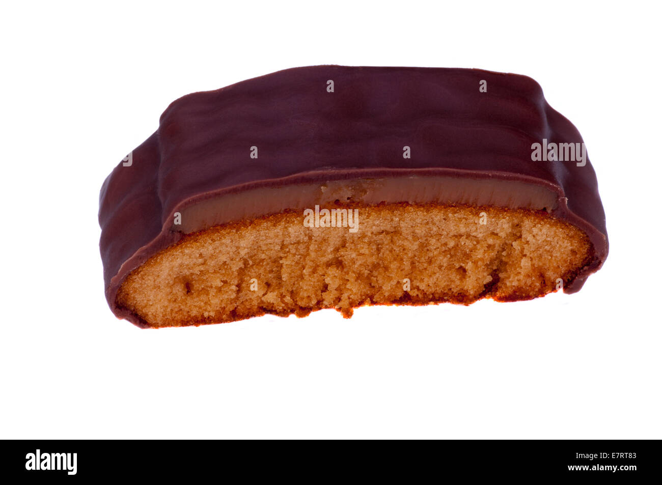 Chocolate caramel Cake Slice Stock Photo - Alamy
