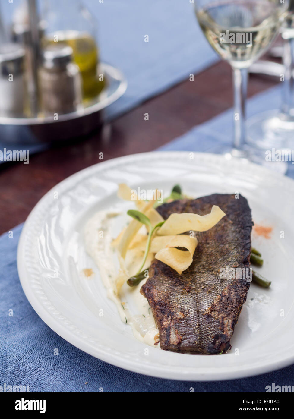 Latvian cuisine: fried tench fillet in a sweet-and-sour marinade with ...