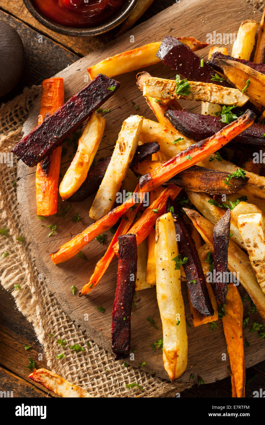 Oven baked sweet potato fries hi-res stock photography and images - Alamy