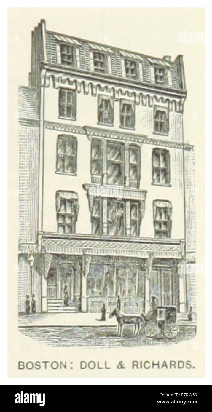 US-MA(1891) p363 BOSTON, DOLL & RICHARDS Stock Photo - Alamy