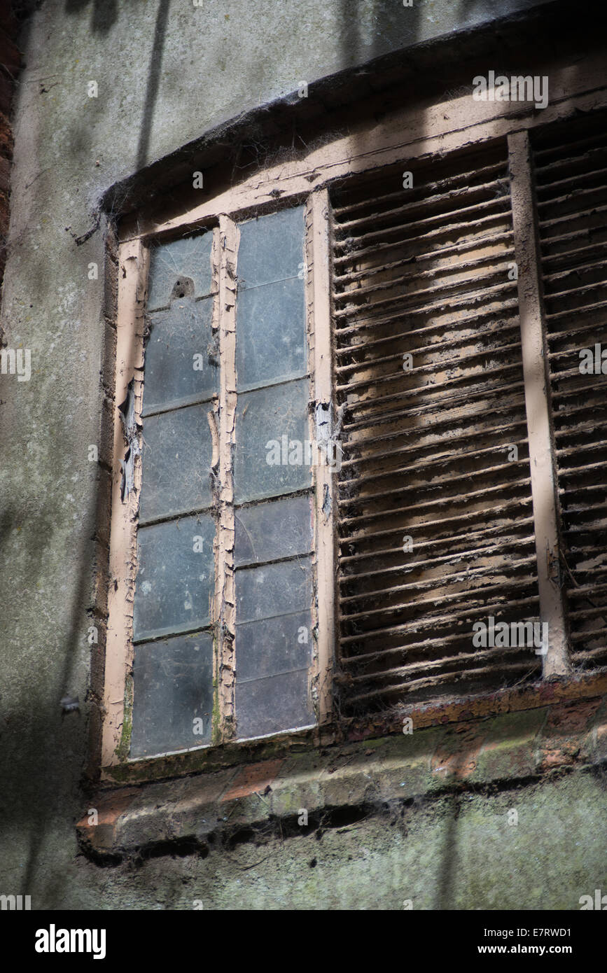 Window in derelict building Stock Photo - Alamy