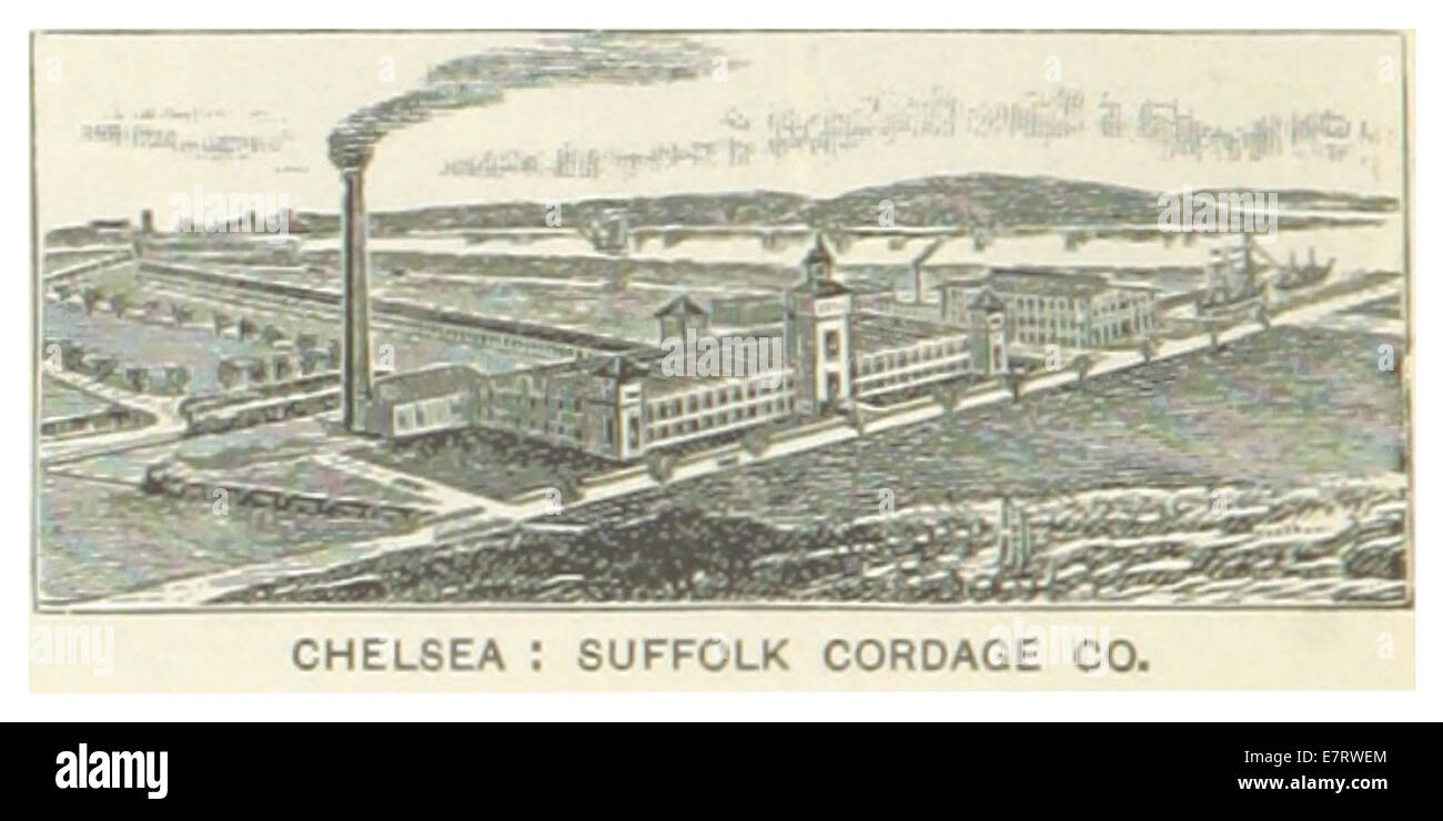 US-MA(1891) p390 CHELSEA, SUFFOLK CORDAGE COMPANY Stock Photo - Alamy