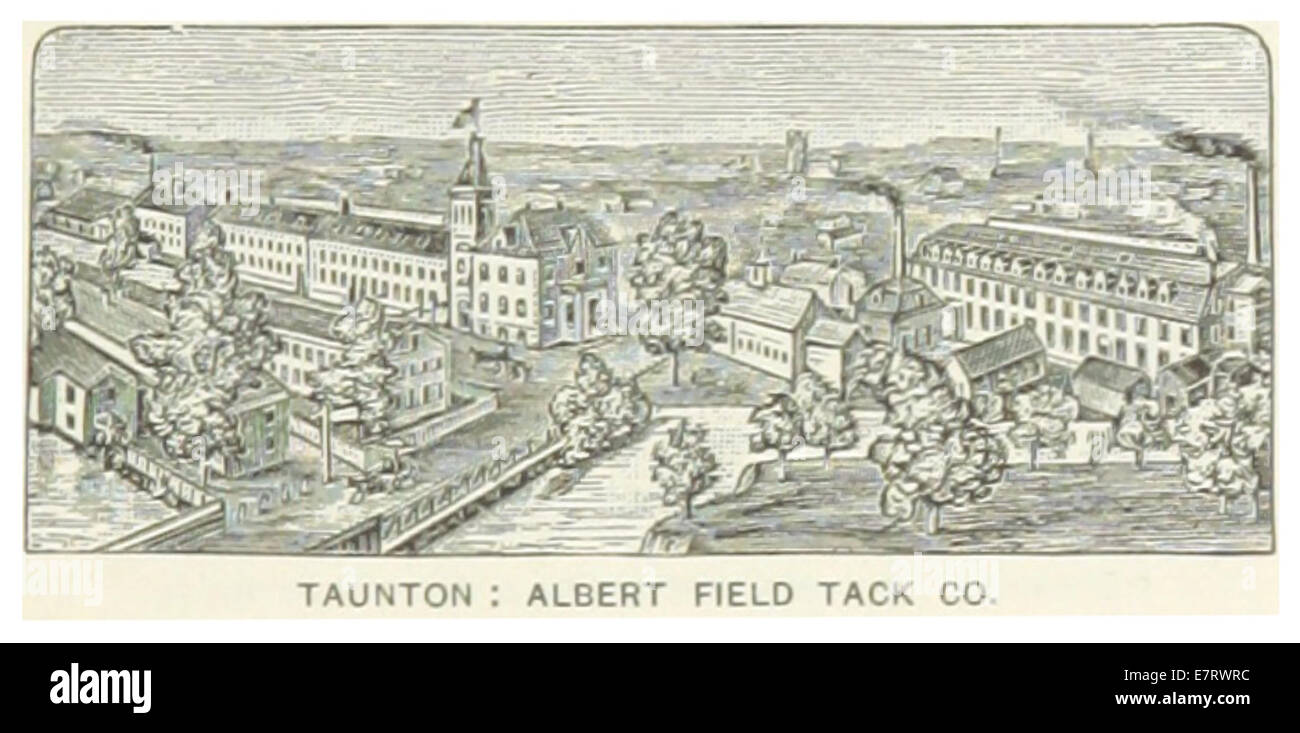 This 1891 map features the Albert Field Tack Company in Taunton ...