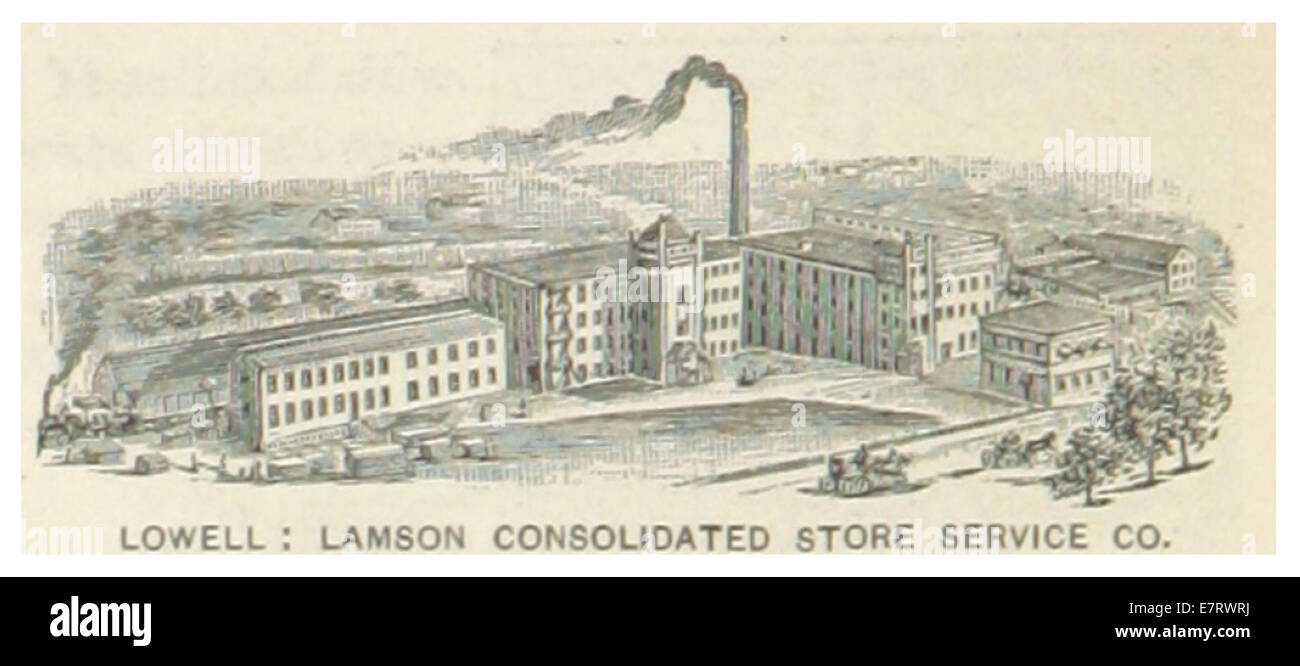 This 1891 map and illustration show the Lamson Consolidated Store ...