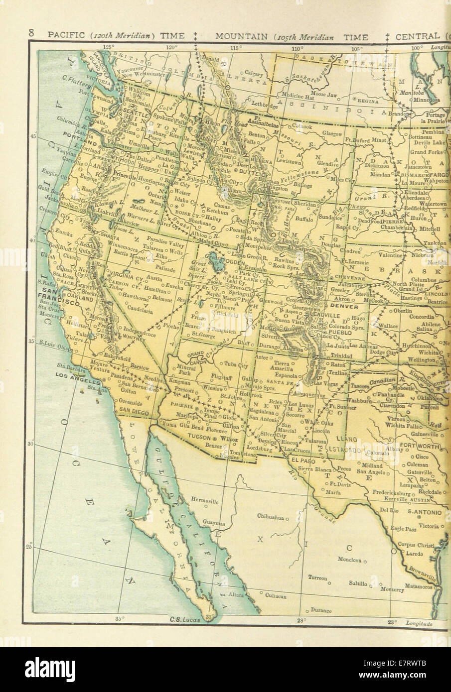This 1891 map of the United States provides a detailed illustration of ...