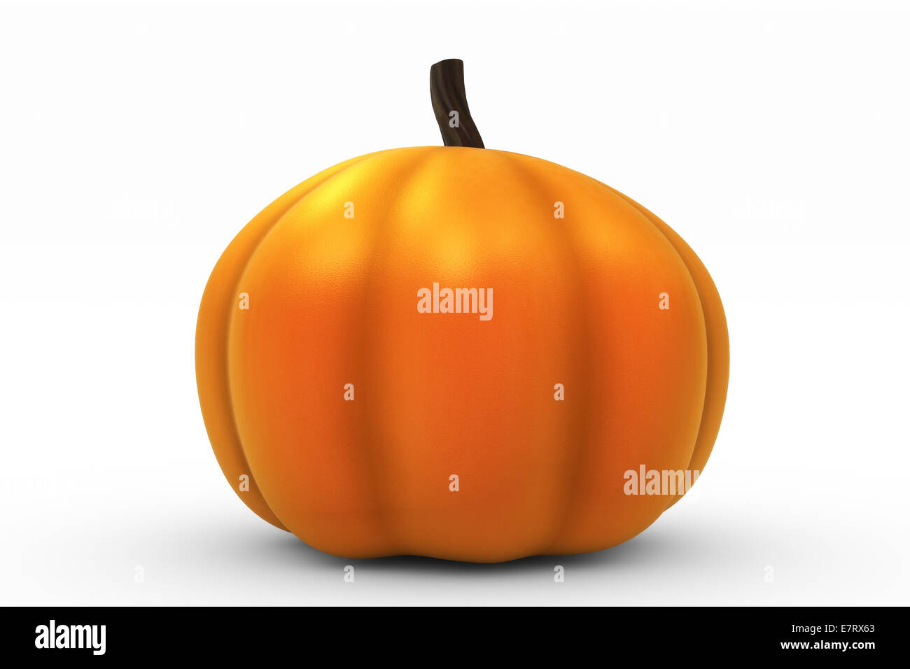 Stylized orange pumpkin design element isolated on a white background ...