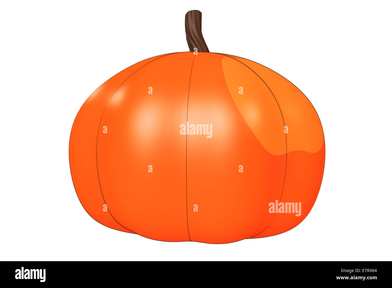 Illustrated pumpkin design element isolated on a white background Stock ...