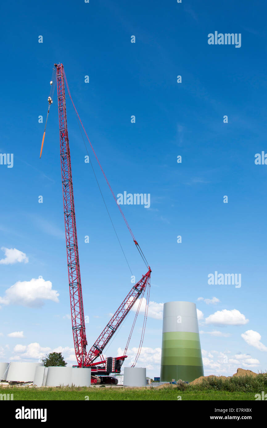 Windmill crane high huge tower hi-res stock photography and images - Alamy