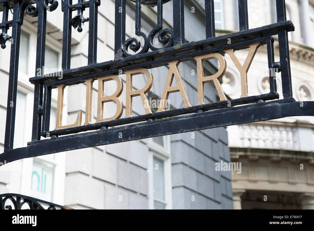 National Library of Ireland Sign, Dublin, Ireland Stock Photo - Alamy