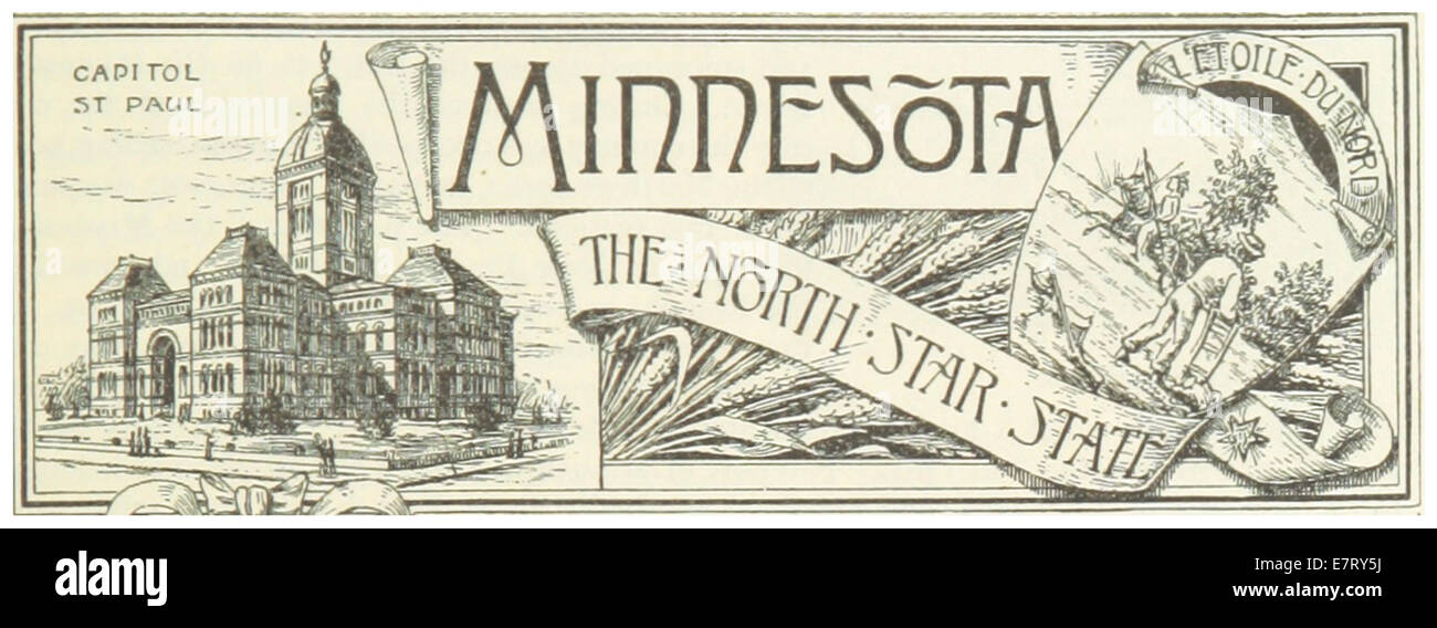 This illustration from US-MN(1891) showcases the state of Minnesota ...