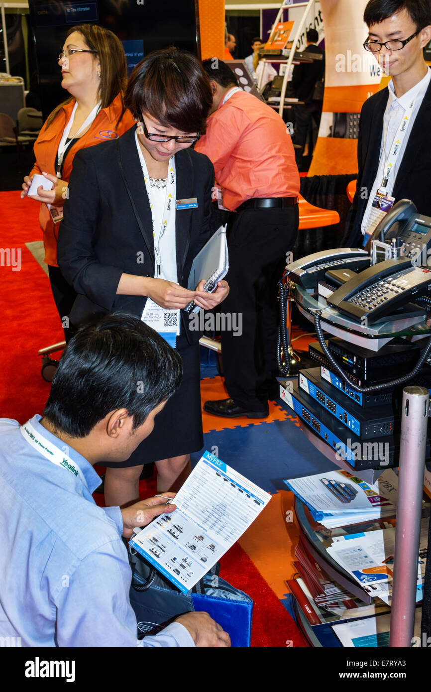 Miami Beach Florida,Convention Center,centre,ITEXPO,IP event,stall ...