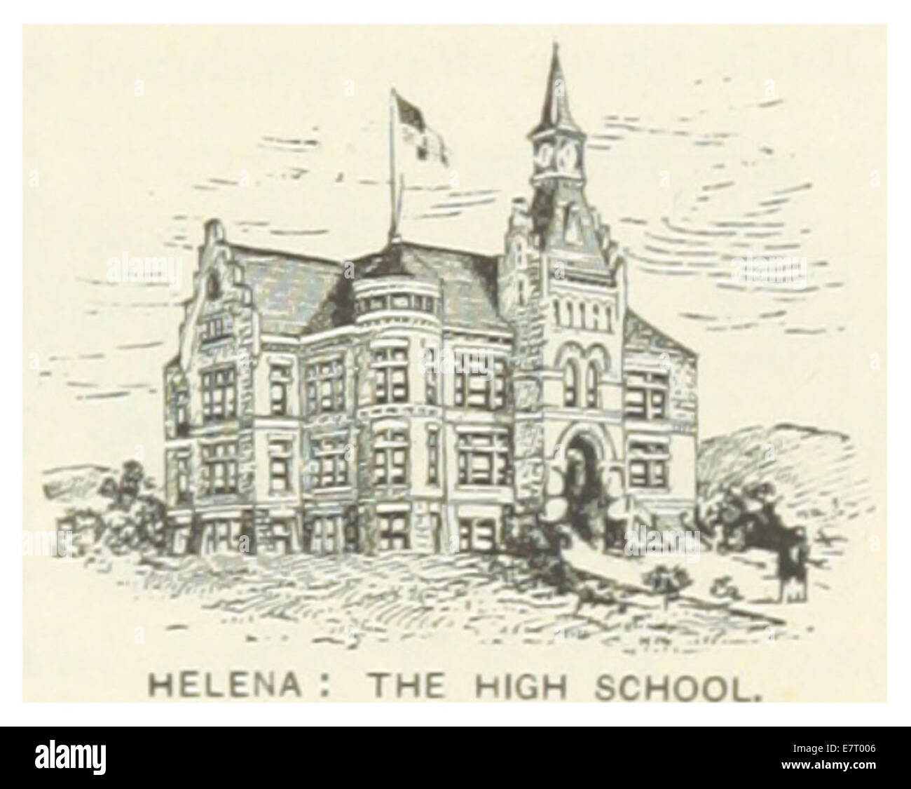 Old map of helena Cut Out Stock Images & Pictures - Alamy