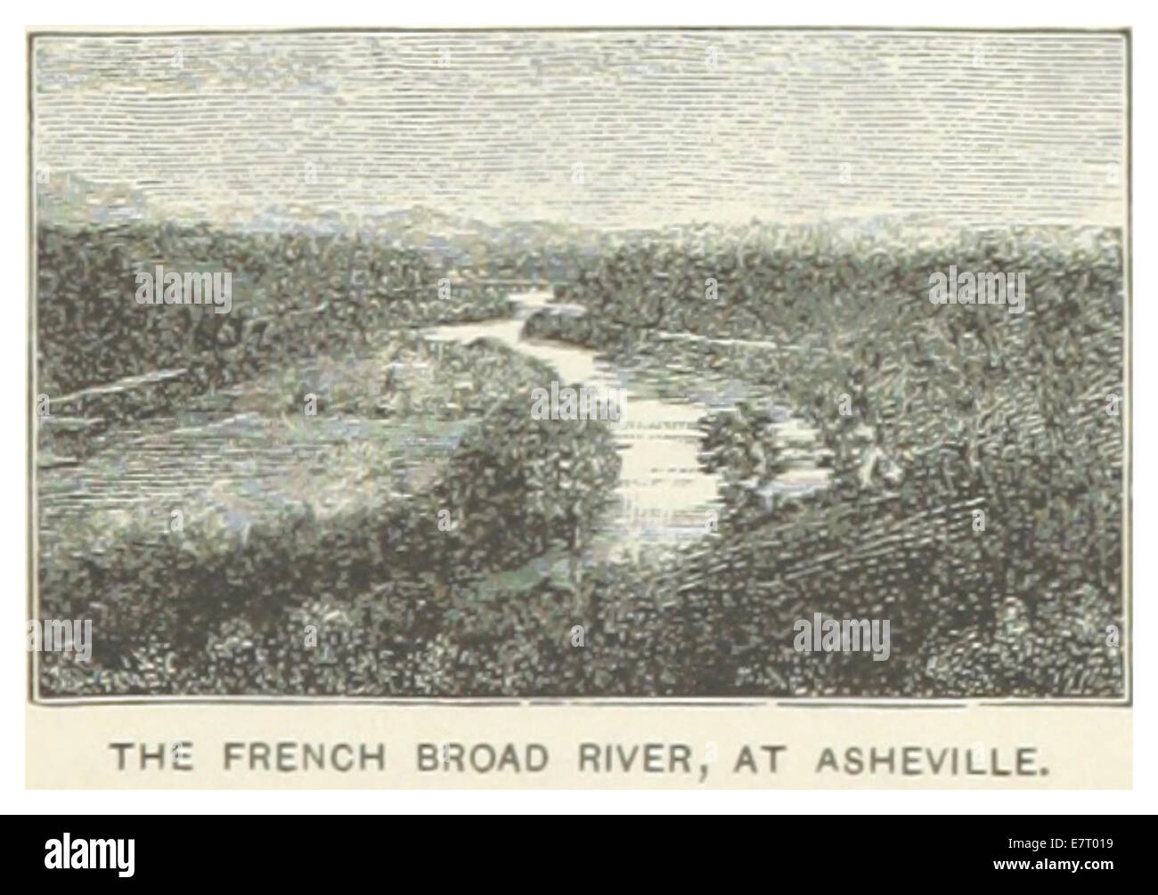 Old french river map Cut Out Stock Images & Pictures - Alamy