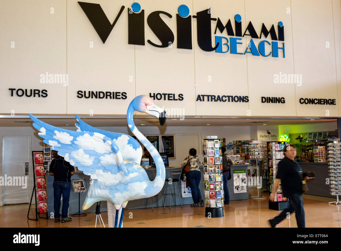 Miami Beach Florida,Convention Center,centre,lobby,fiberglass,flamingo ...