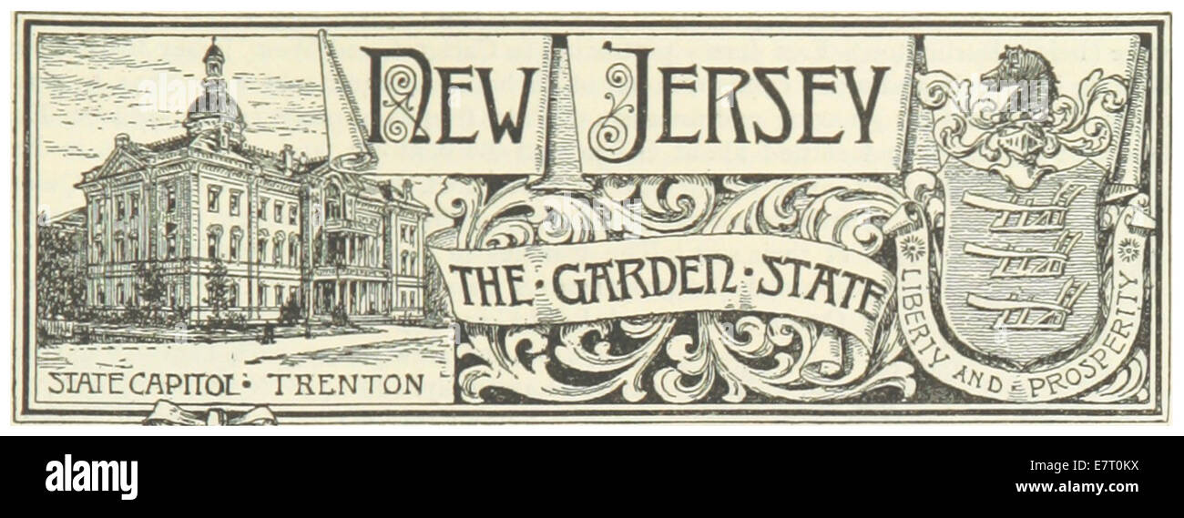This 1891 illustration represents New Jersey, famously known as *The ...