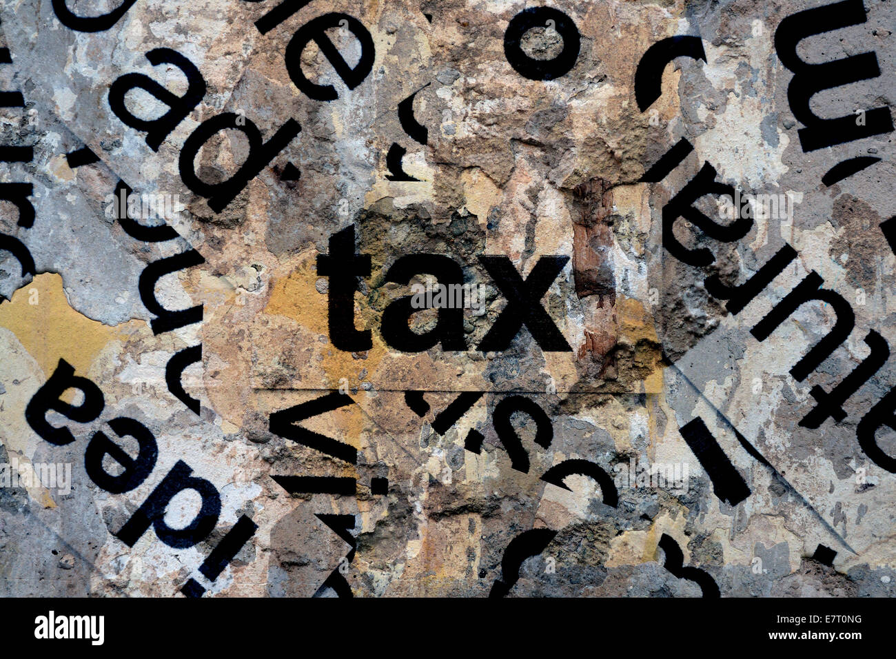 Tax word cloud Stock Photo - Alamy