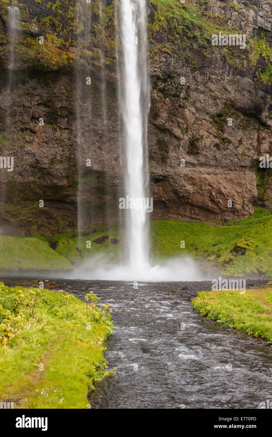 Huge Seljalandsfoss waterfall - Iceland Stock Photo - Alamy