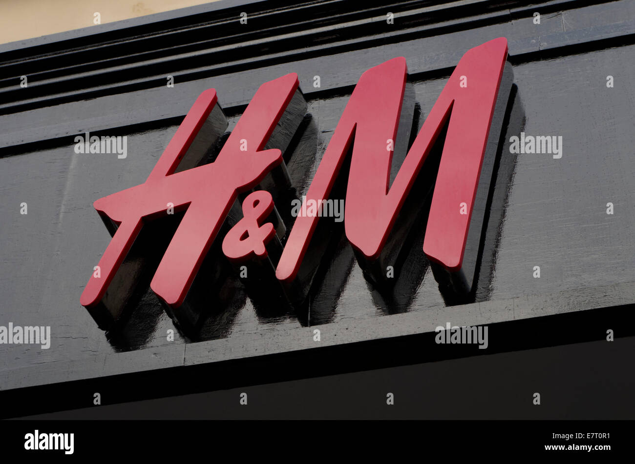H and M sign Stock Photo - Alamy