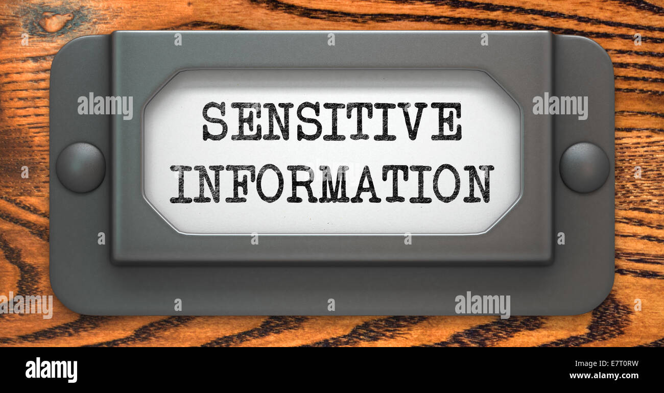 Sensitive information hi-res stock photography and images - Alamy