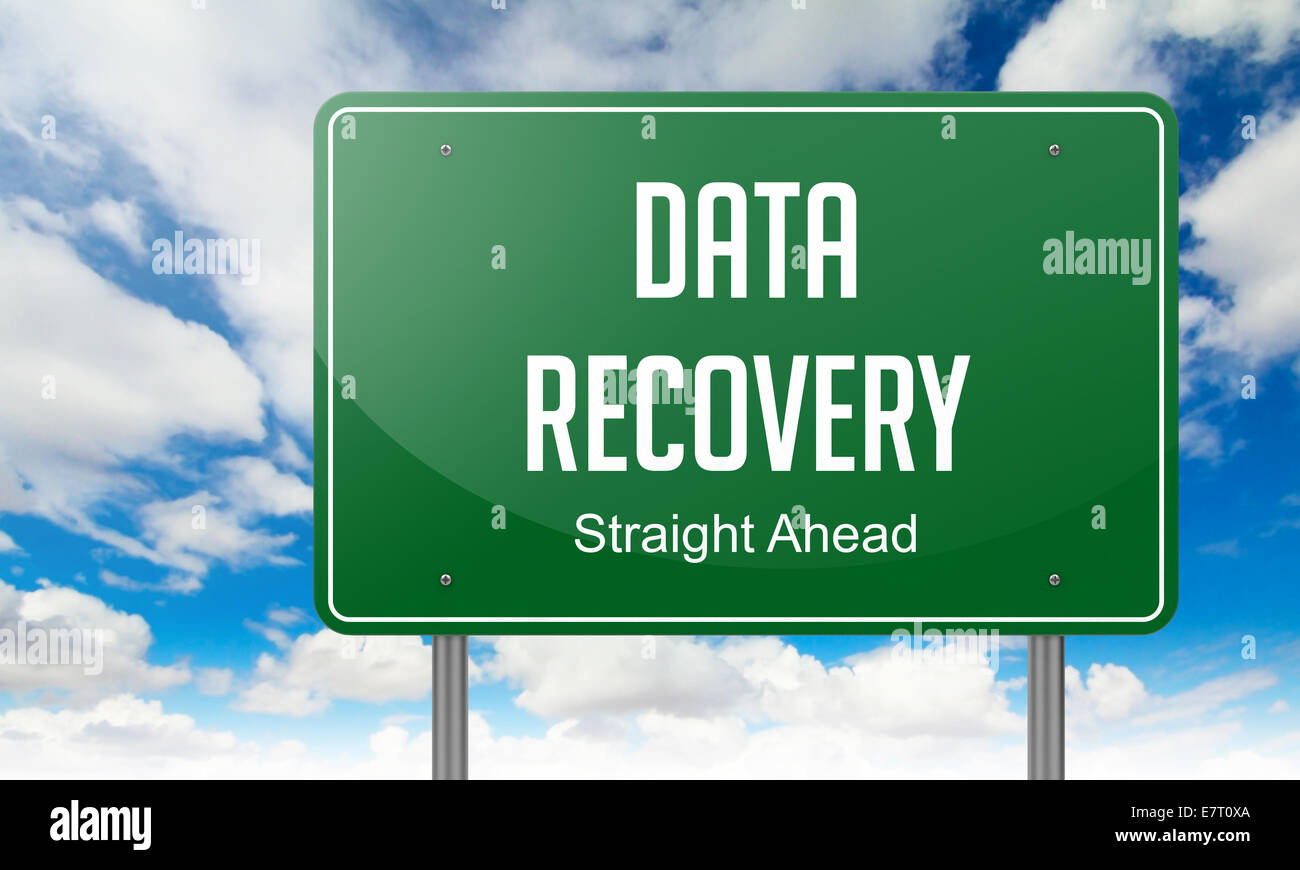 Data Recovery on Highway Signpost Stock Photo - Alamy Data Recovery on Highway Signpost Stock Photo - Alamy
