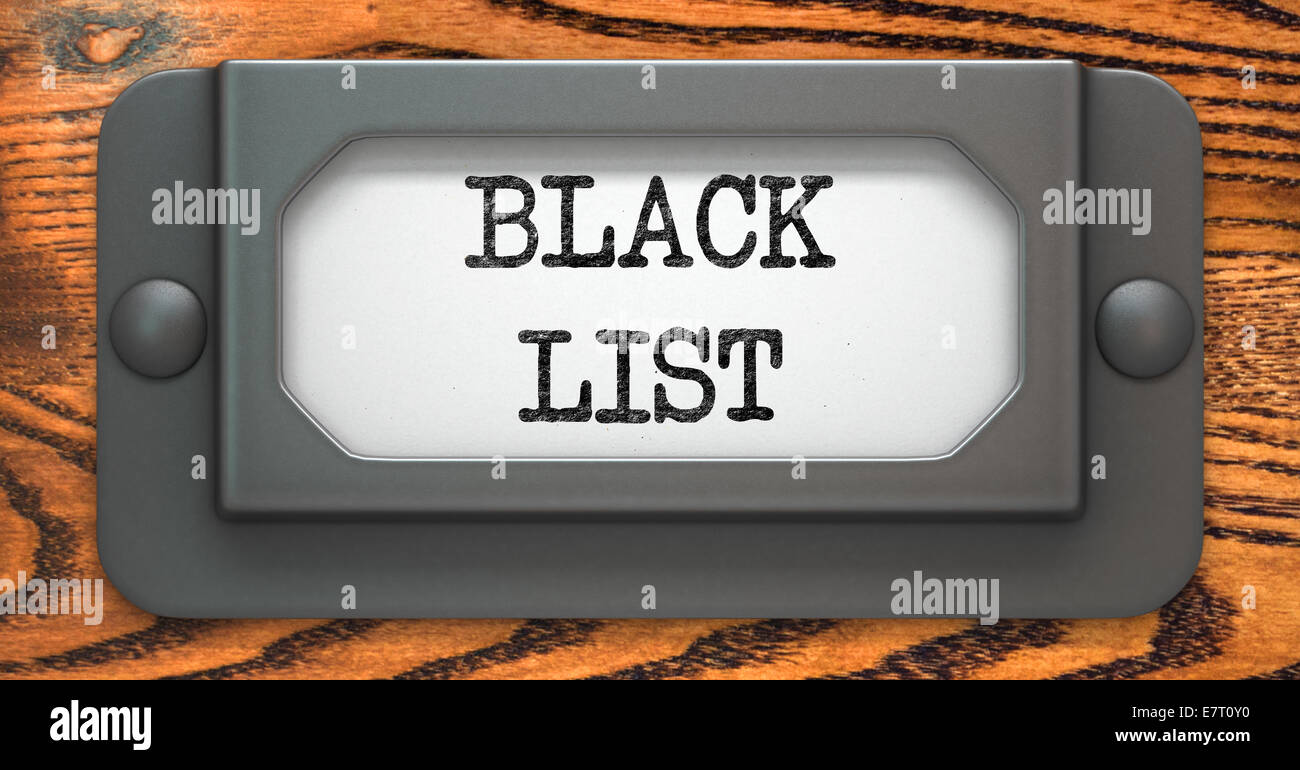 Label list hi-res stock photography and images - Alamy