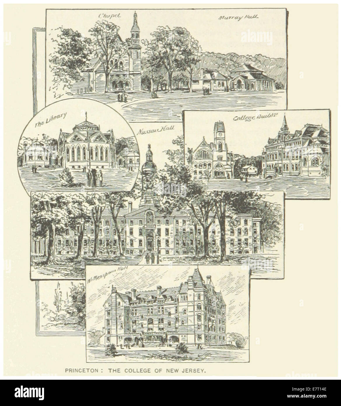 Princeton new jersey map hi-res stock photography and images - Alamy