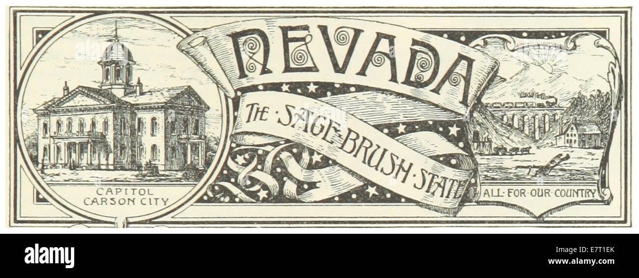 This 1891 sketch from the US-NV series features an illustration of ...