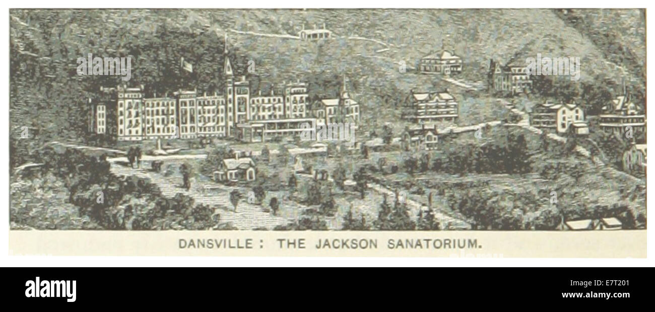 This sketch map and drawing from 1891 illustrate the Jackson Sanatorium ...