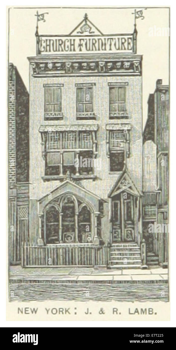 This 1891 illustration shows the architectural design of J. & R. Lamb ...