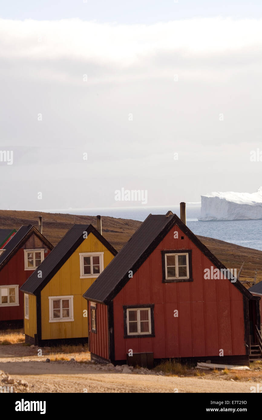 Qaanaaq, also known as "new Thule," Greenland, Arctic Stock Photo - Alamy