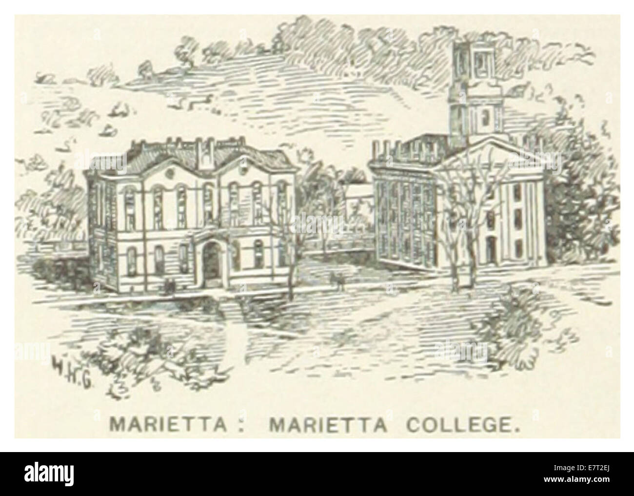 Map of marietta ohio hi-res stock photography and images - Alamy