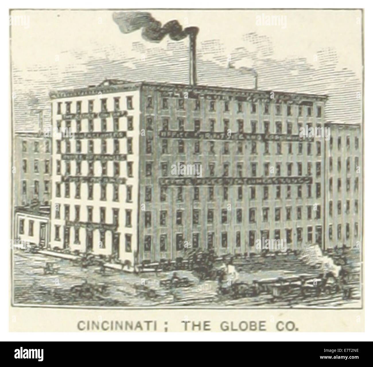 This 1891 illustration from The Globe Company details a sketch map of ...