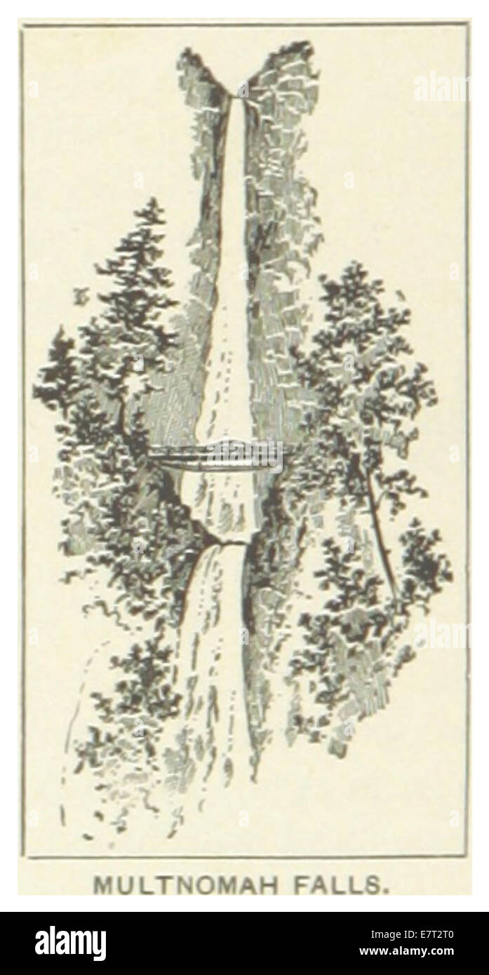 Multnomah falls map hi-res stock photography and images - Alamy