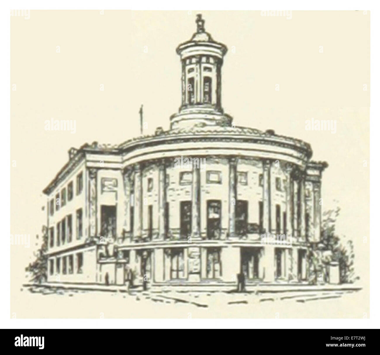 This 1891 illustration highlights the Old Stock Exchange in ...