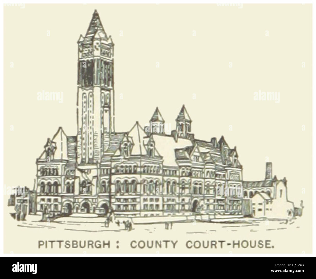 This 1891 illustration from *US-PA* depicts the Pittsburgh County ...