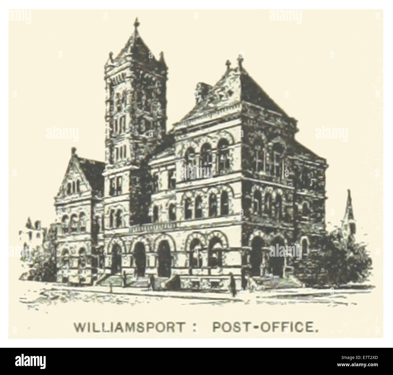 Williamsport map hi-res stock photography and images - Alamy