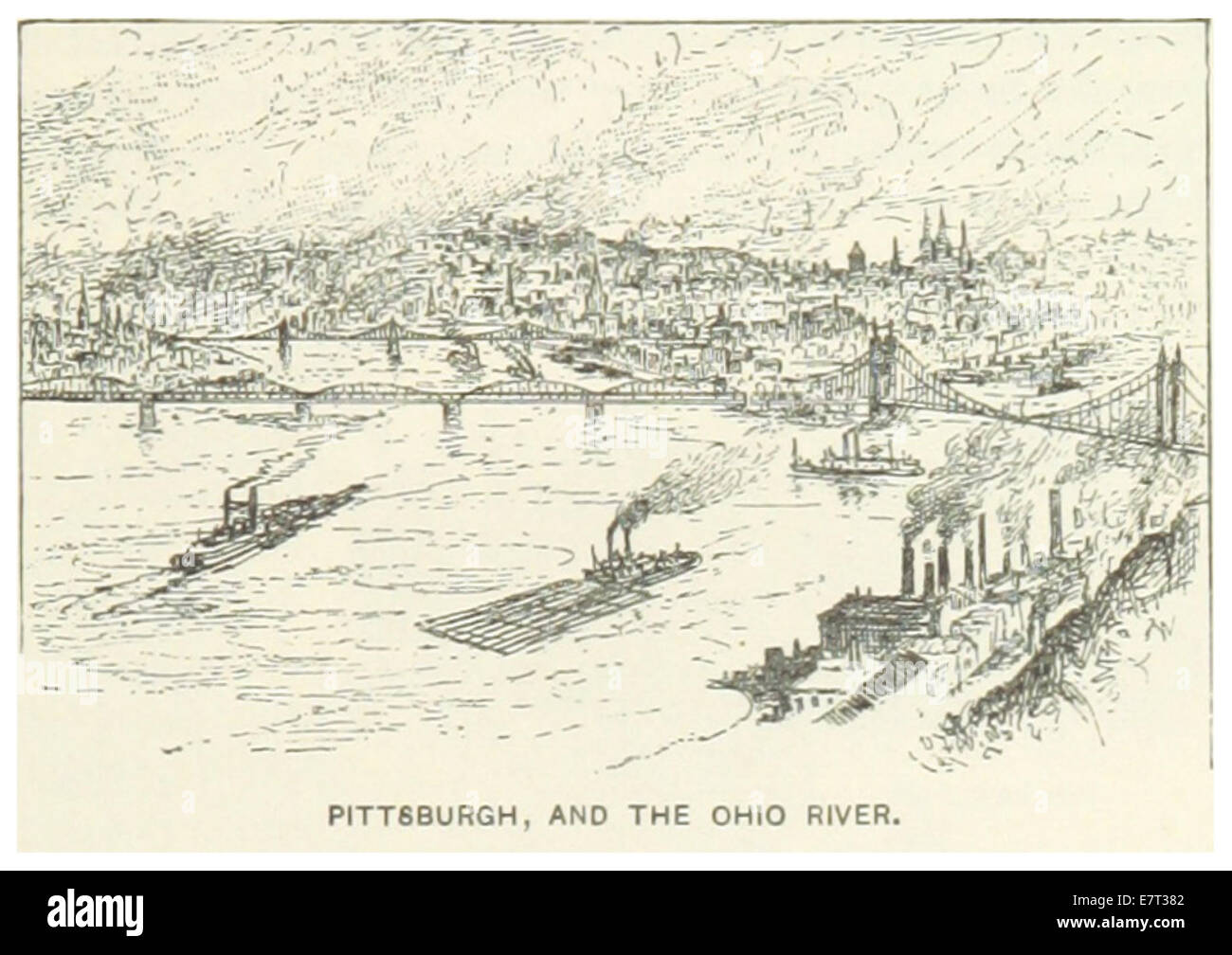 Pittsburgh historical map hi-res stock photography and images - Alamy