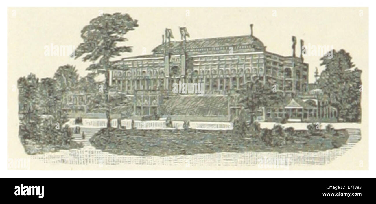 Illustration from the 1891 publication showing the Horticultural Hall ...