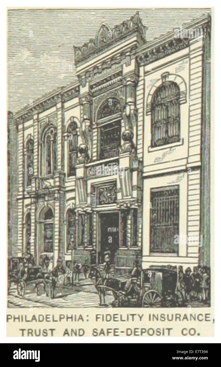 This 1891 sketch depicts the Fidelity Insurance, Trust, and Safe ...