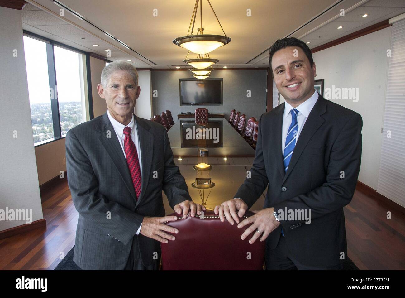 Los Angeles, California, USA. 8th Sep, 2014. Jonathan Zucker, right ...