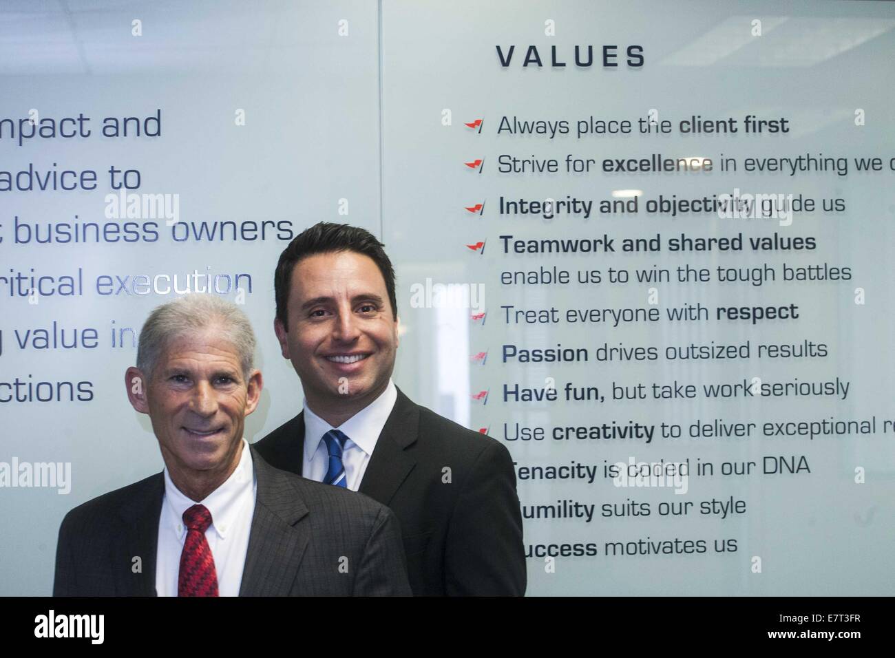 Los Angeles, California, USA. 8th Sep, 2014. Jonathan Zucker, right ...