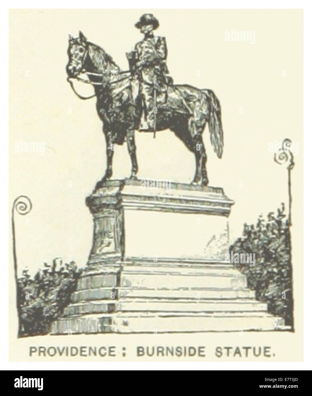 This 1891 illustration of Providence, Rhode Island, features the ...