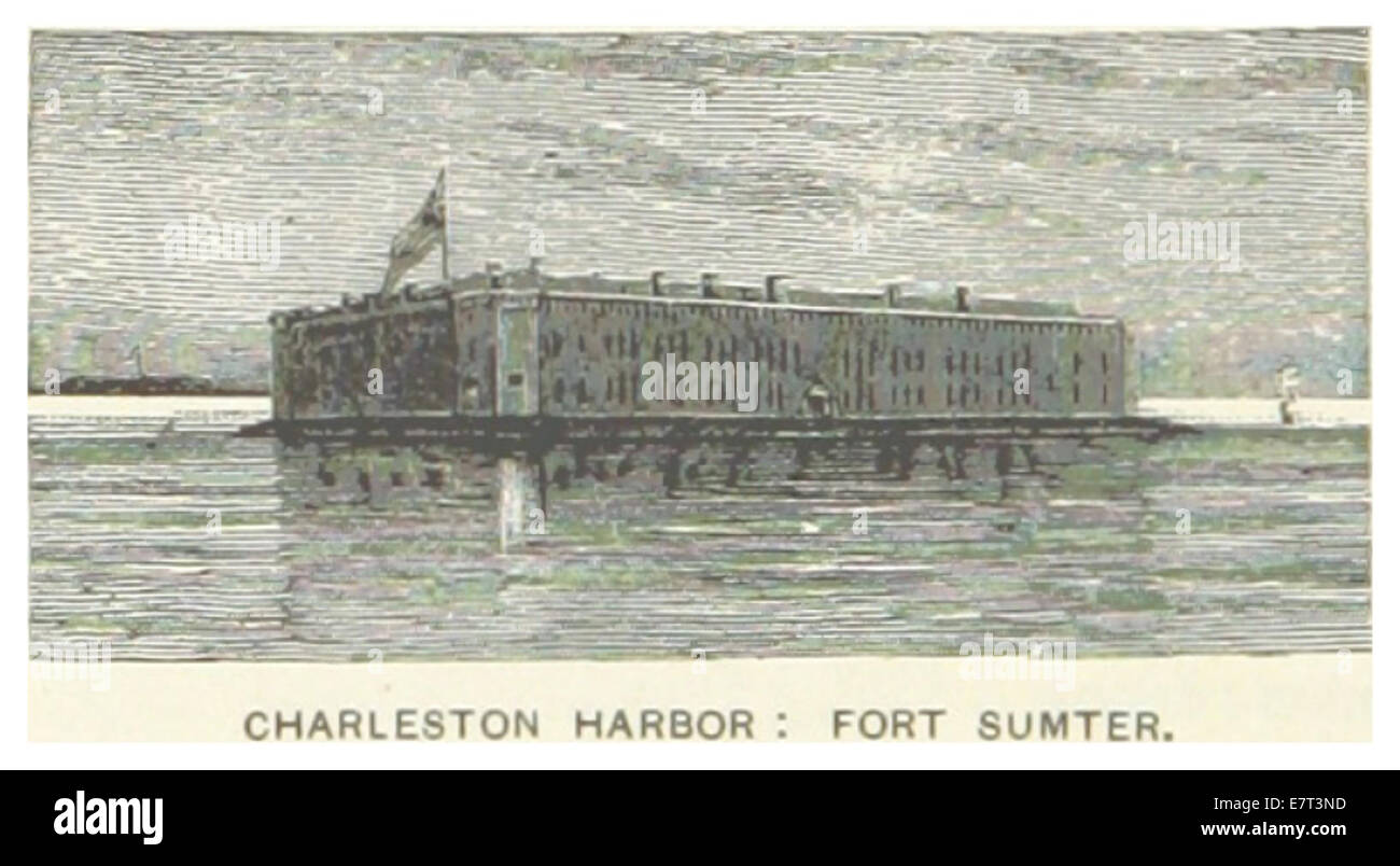 Map showing fort sumter hi-res stock photography and images - Alamy